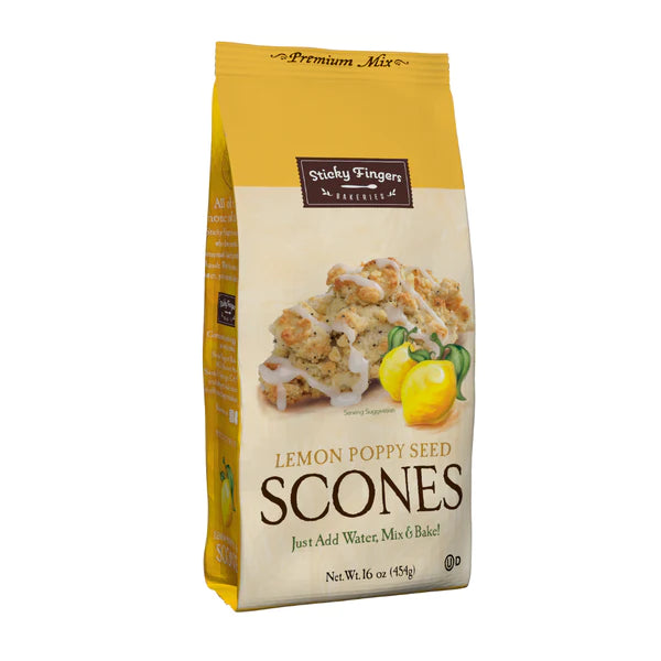 Lemon Poppy Seed Scones by Sticky Fingers Bakeries – Calico Bean Market